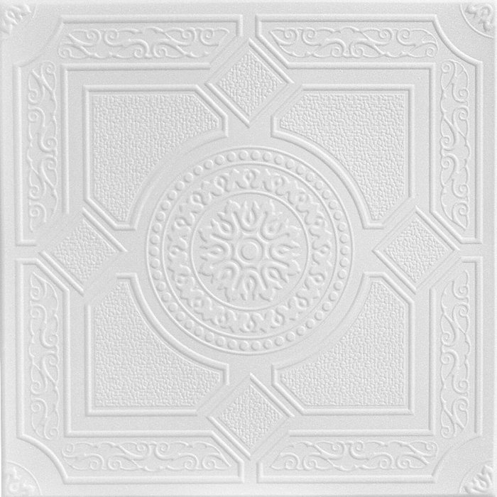 A La Maison Ceilings Kensington Gardens 1.6 ft. X 1.6 ft. Glue-up Polystyrene Ceiling Tile | Wayfair